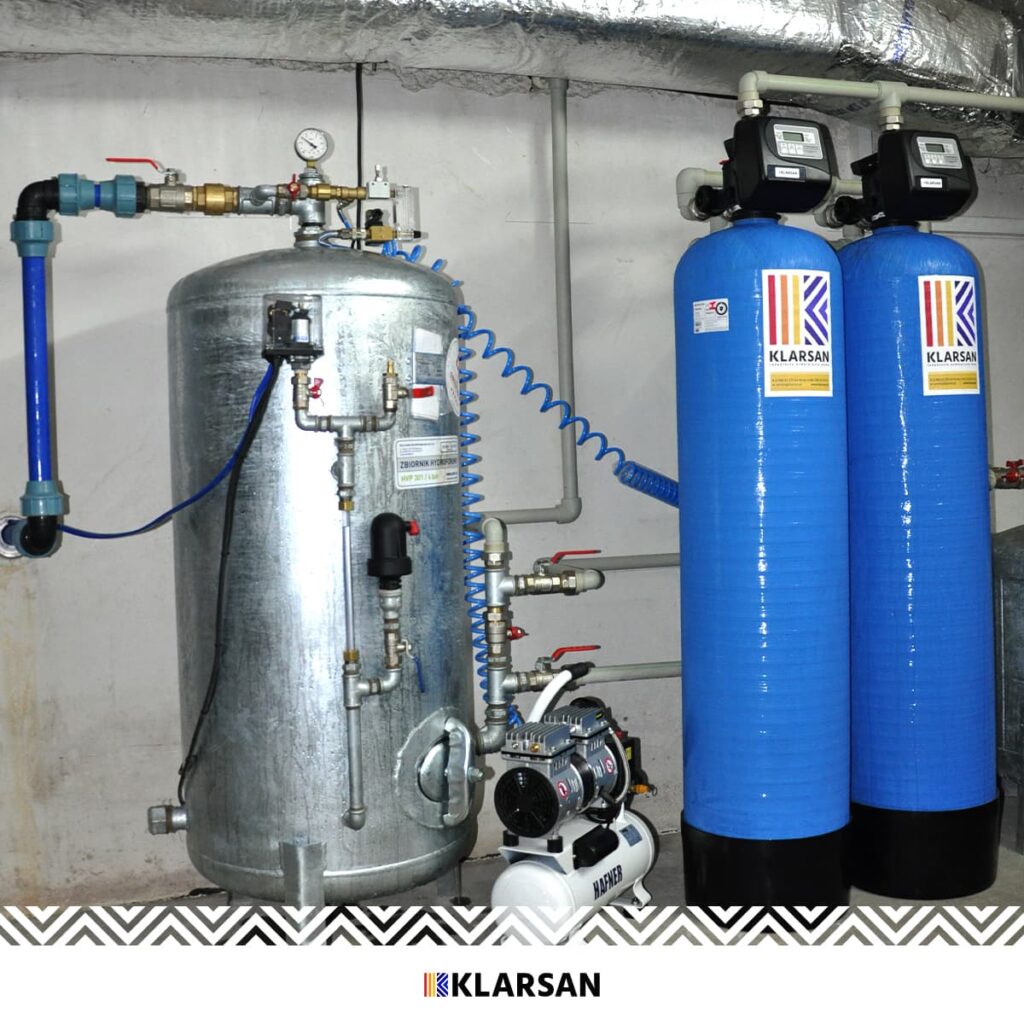 Zestaw z hydroforem i sprężarką do usuwania żelaza z wody - Wybrane ...